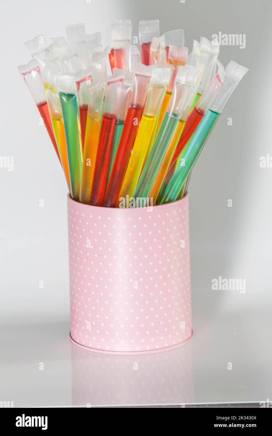 Colorful jelly sticks Stock Photo - Alamy