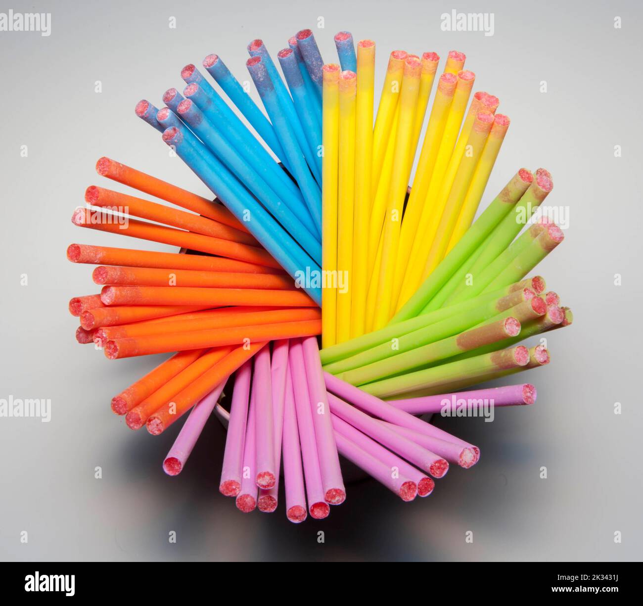 Colorful candy sticks Stock Photo - Alamy