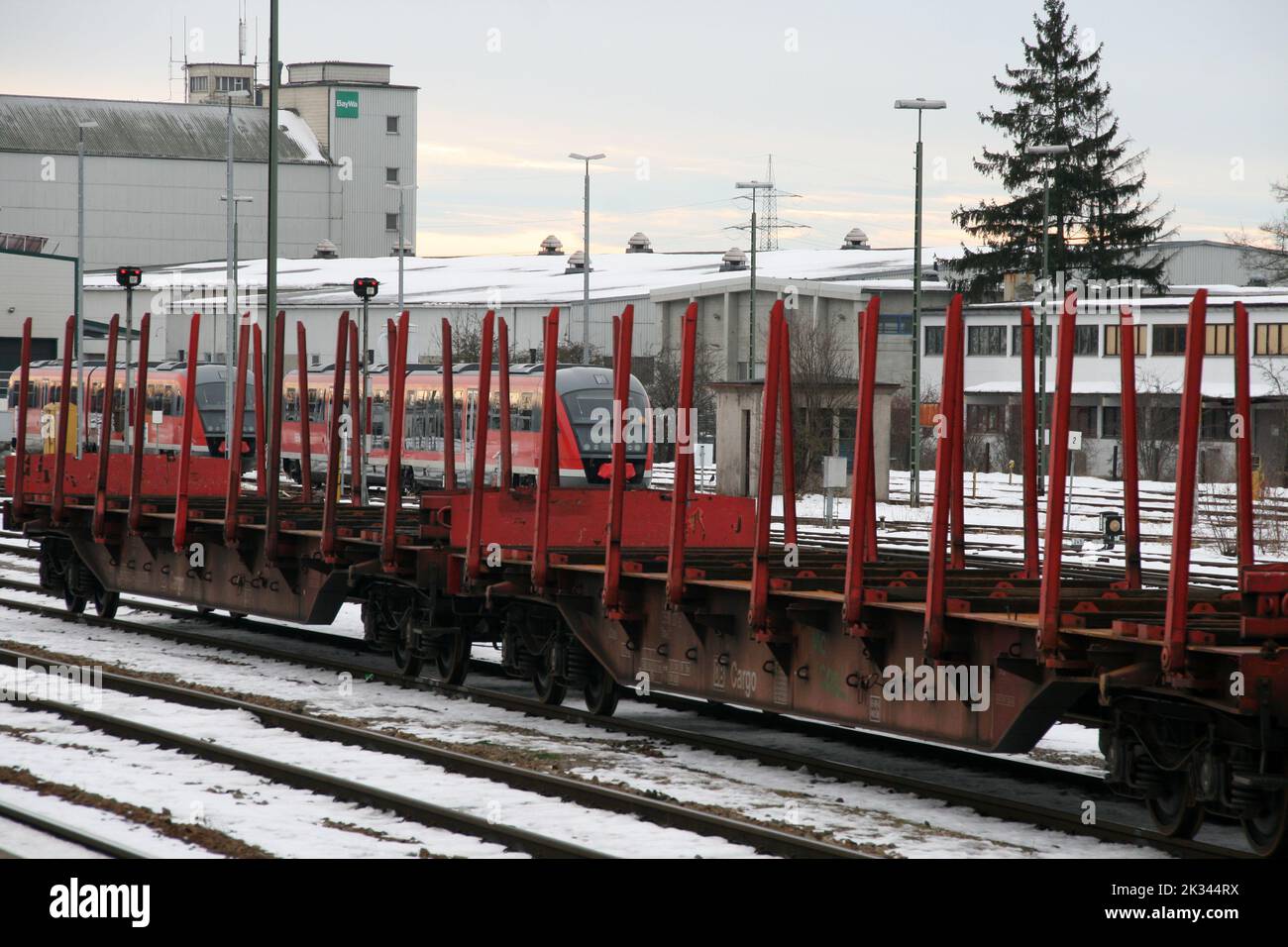 Railway snow train hi-res stock photography and images - Alamy