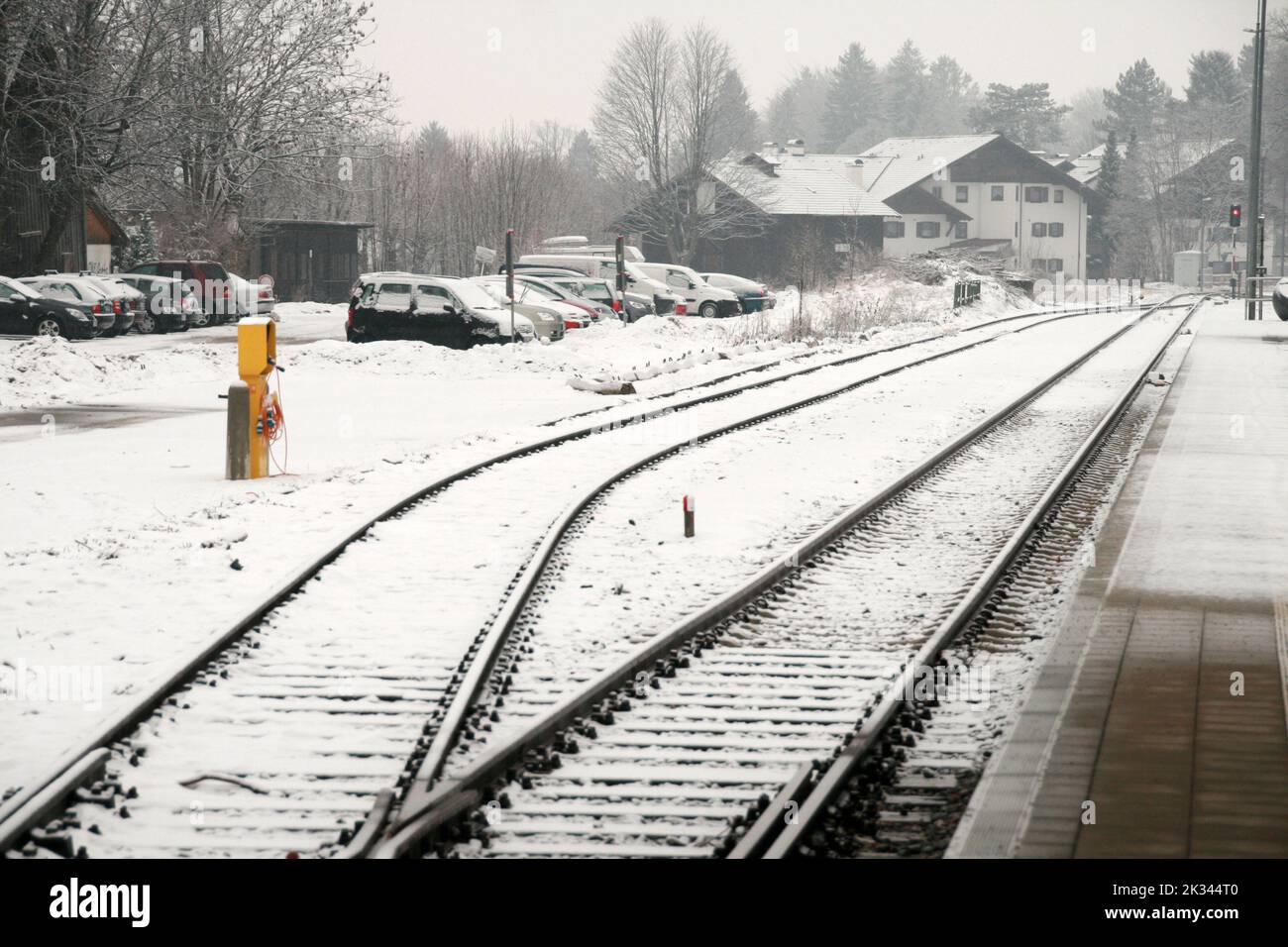 Railway snow train hi-res stock photography and images - Alamy