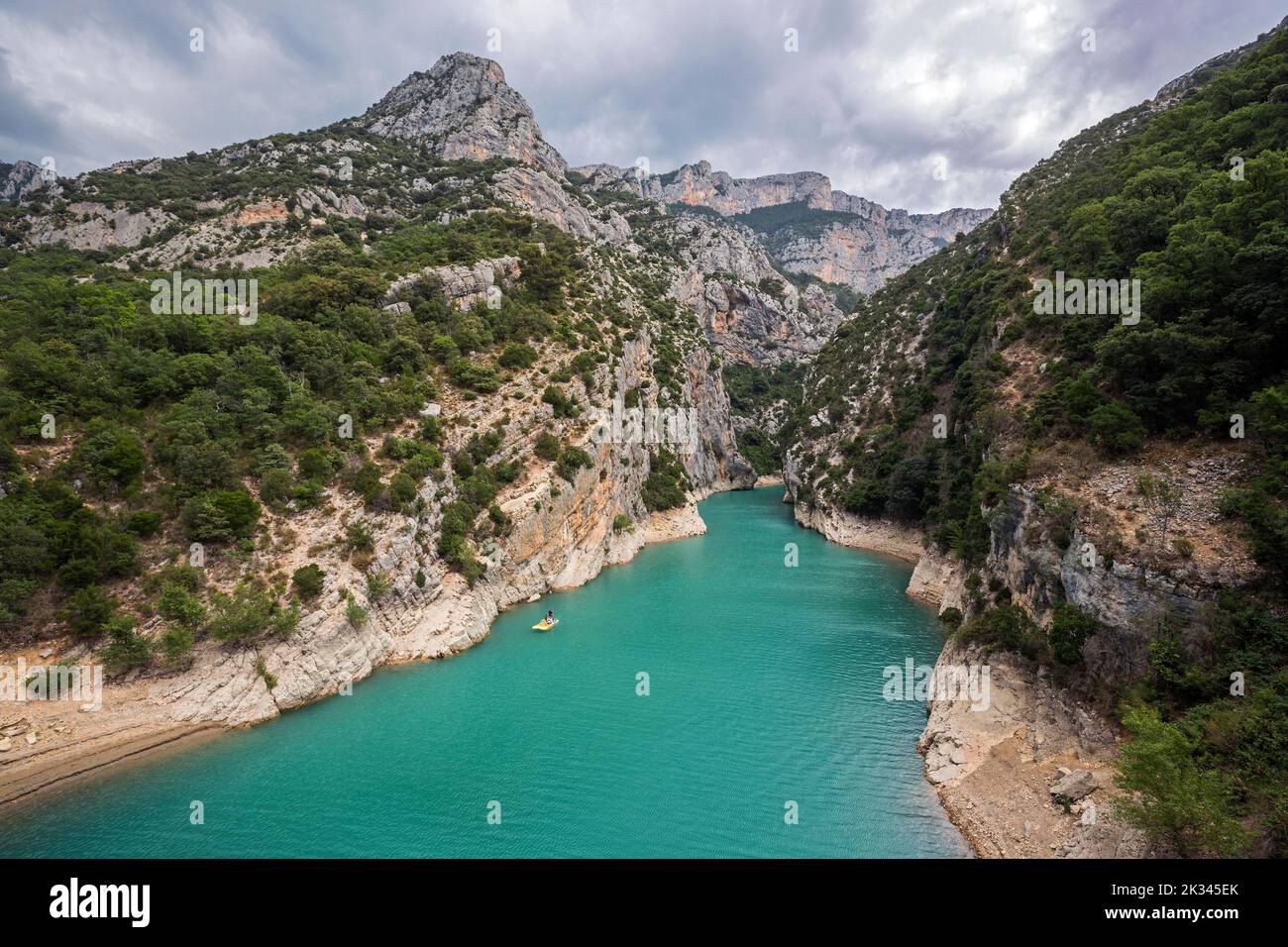 River Verdon, entrance to the Verdon Gorge, Gorges du Verdon, Lac de ...