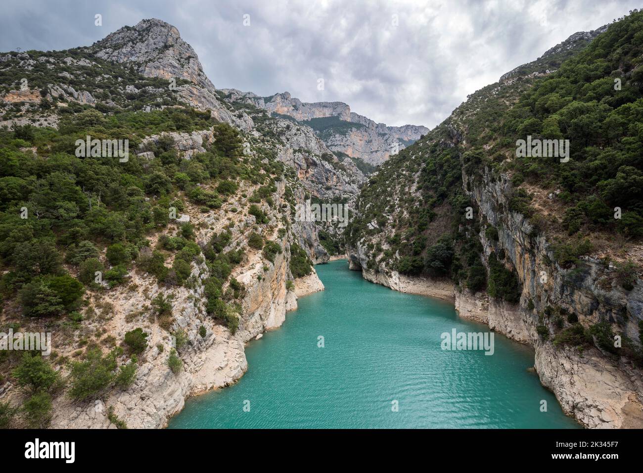 River Verdon, entrance to the Verdon Gorge, Gorges du Verdon, Lac de ...