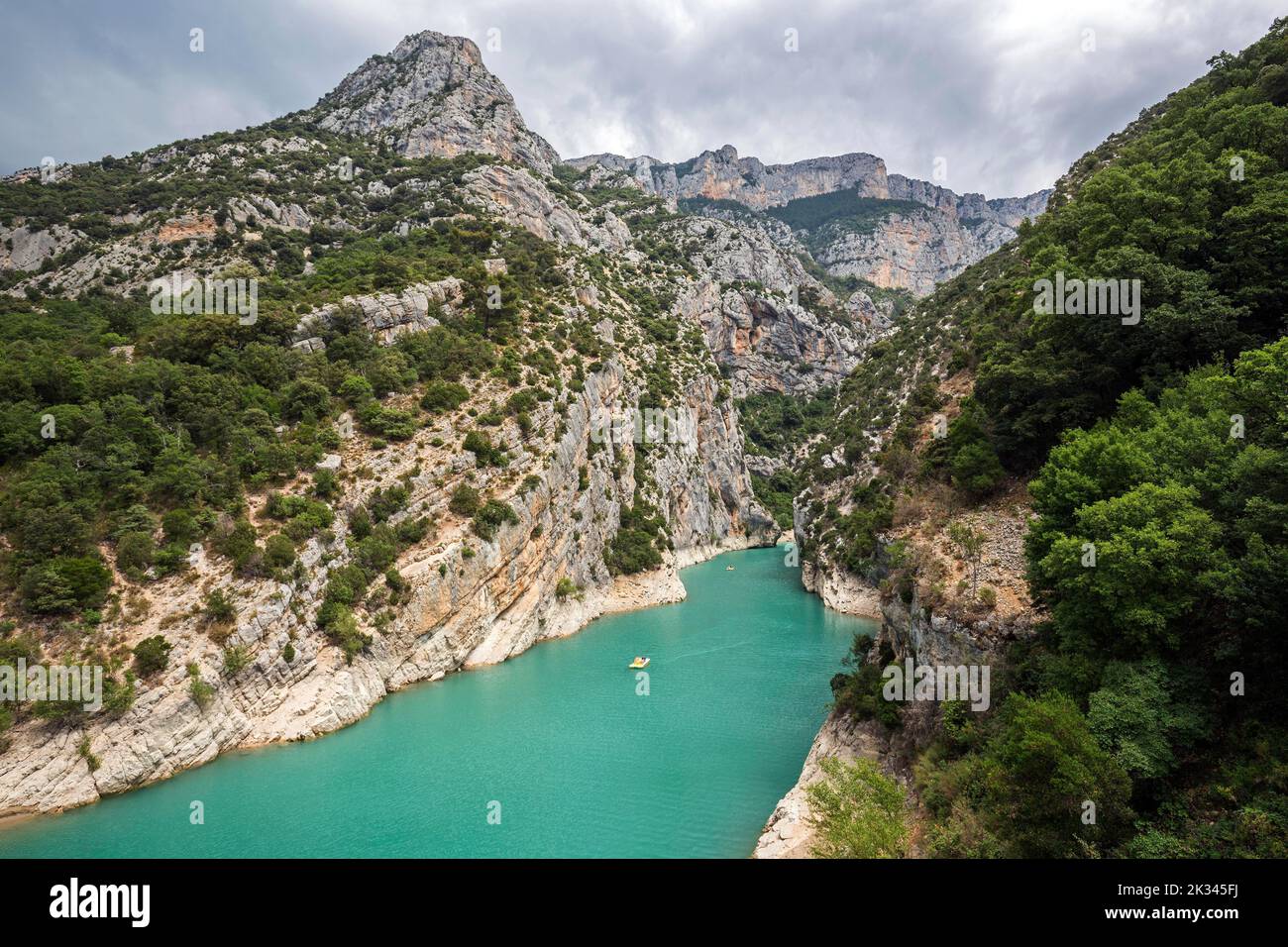 River Verdon, entrance to the Verdon Gorge, Gorges du Verdon, Lac de ...