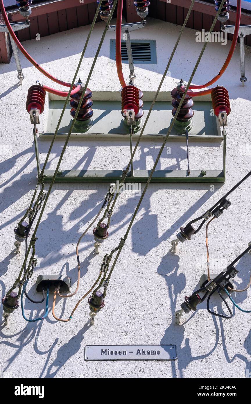 Transformer station, transformer tower with ceramic insulators ...