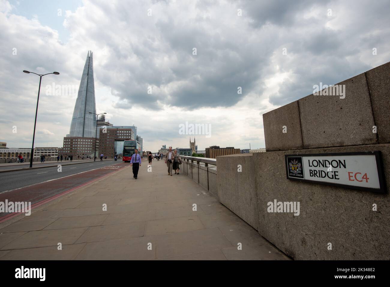 London Bridge, with the Shard in the distance - London, June 26th 2013 ...