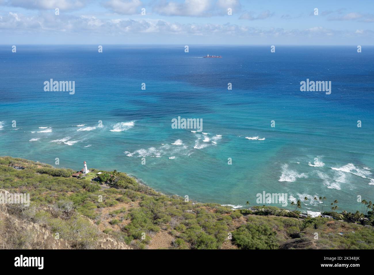 Diamond Head Lighthouse, Honolulu, Oahu, Hawaii, USA, North America ...