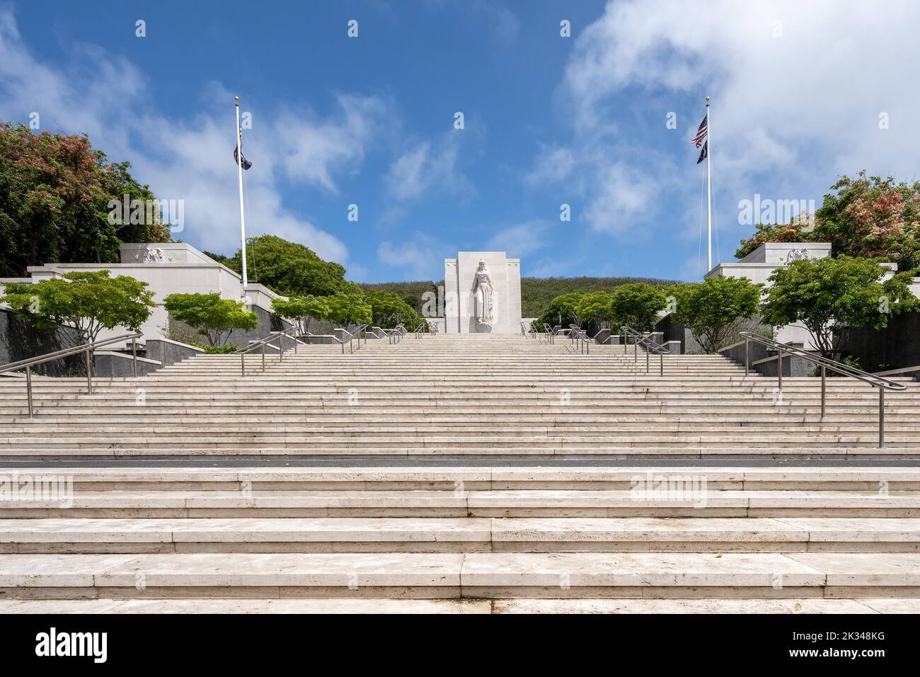 National Memorial Cemetery of the Pacific, Honolulu, Oahu, Hawaii, USA ...