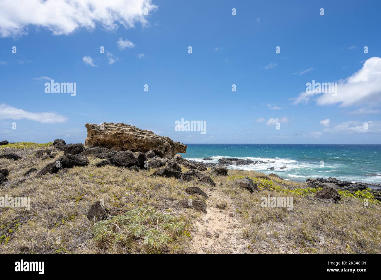 Coastel Hiking Trail Ka'ena-Point, Ka'ena-Point State Park, Oahu ...