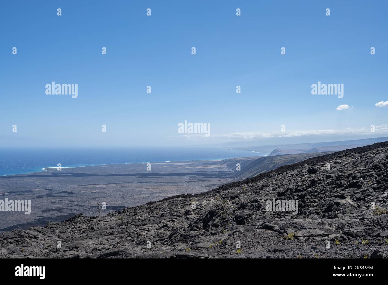 Lava rock at Mau Loa o Mauna Ulu, Chain of Craters Road, Hawaii ...