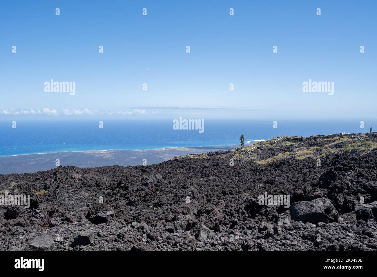 Lava rock at Mau Loa o Mauna Ulu, Chain of Craters Road, Hawaii ...