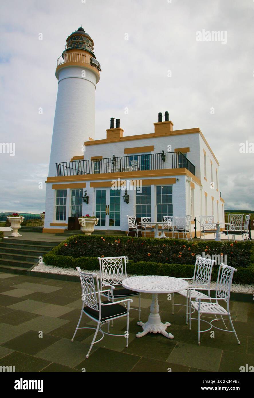 A view of the Turnberry Point Lighthouse in South Ayrshire, Scotland ...
