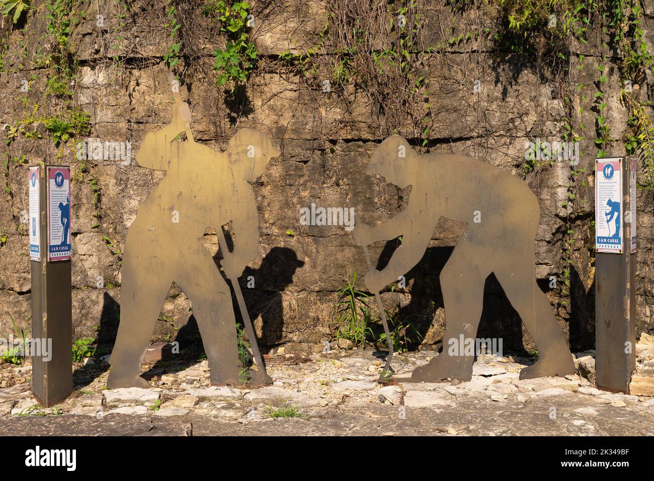 Joliet, Illinois - United States - August 23rd, 2022: Metal cutouts ...
