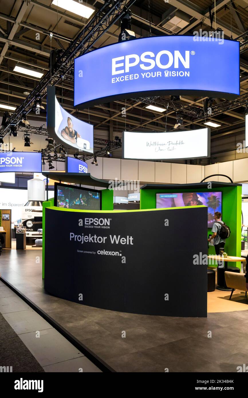 Epson stand, IFA, International Consumer Electronics Fair 2022, Berlin ...