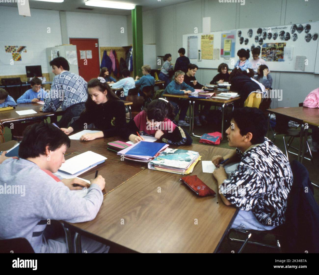 Hagen. Teaching at a comprehensive school ca. 1990 Stock Photo - Alamy