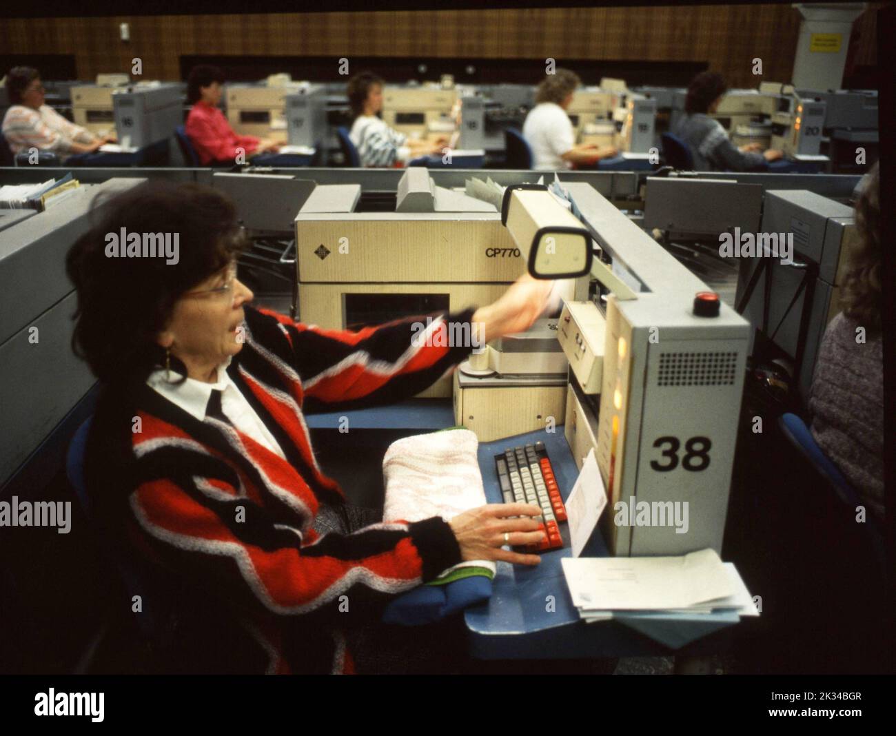 Female post office hi-res stock photography and images - Alamy