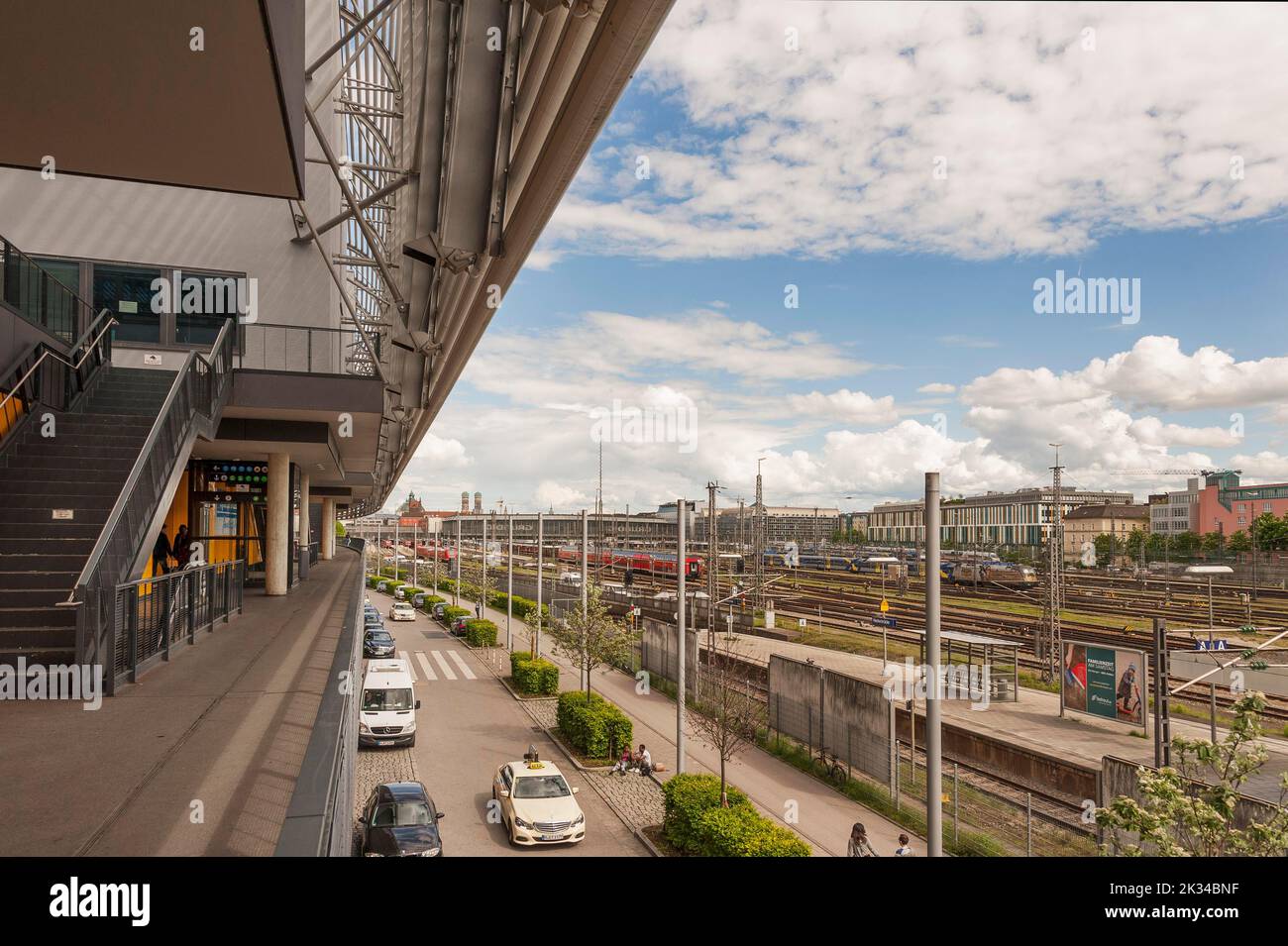 ZOB Zentraler Omnibus Bahnhof (Central Bus Station), tracks for federal ...