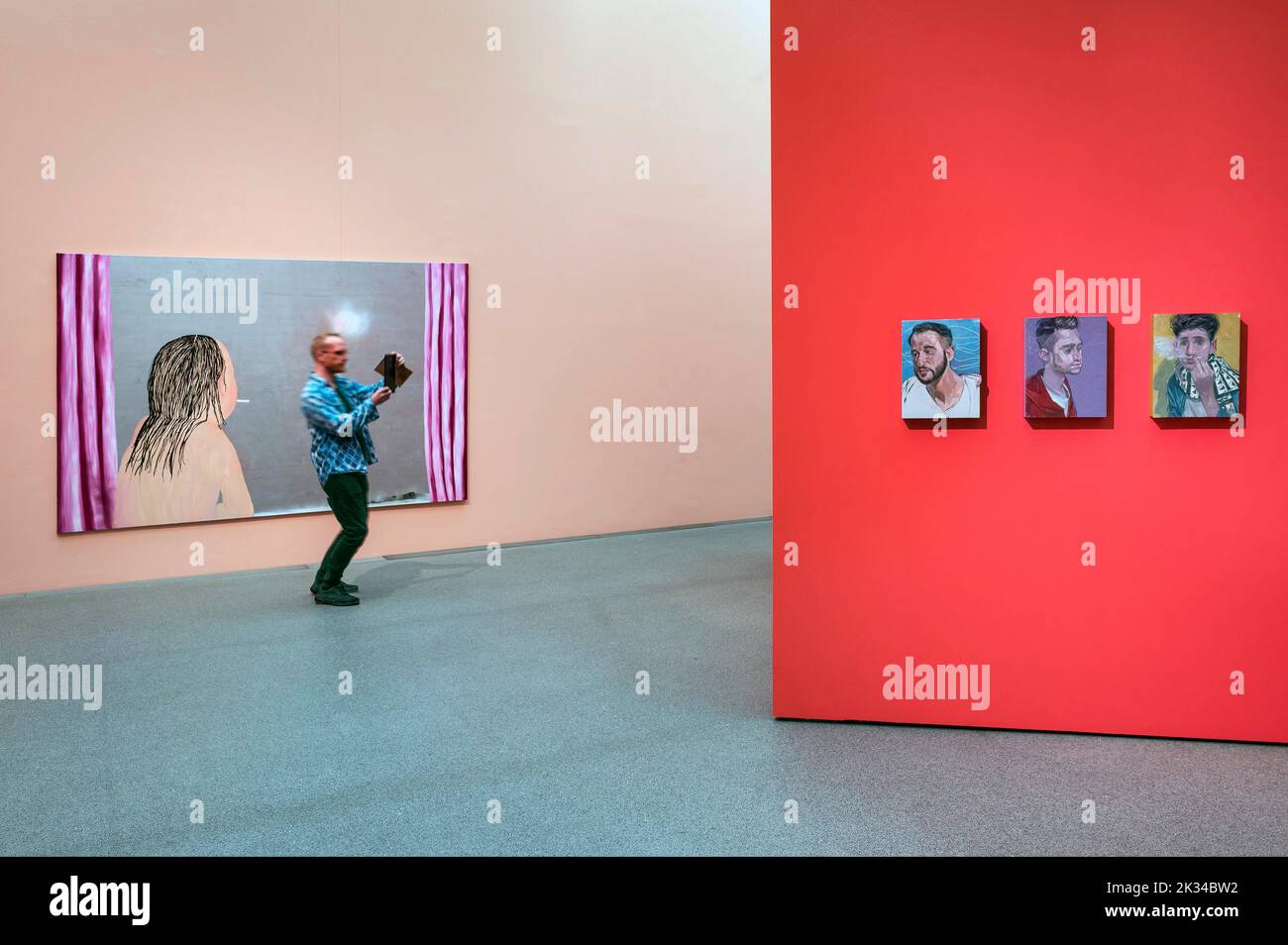 Exhibition "Feelings", Pinakothek der Moderne, Munich, Upper Bavaria ...