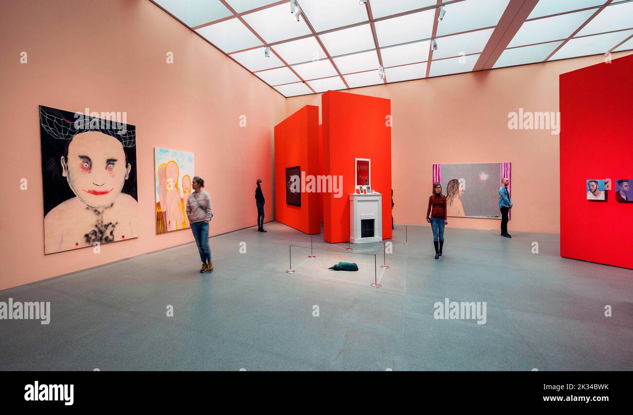 Exhibition "Feelings", Pinakothek der Moderne, Munich, Upper Bavaria ...