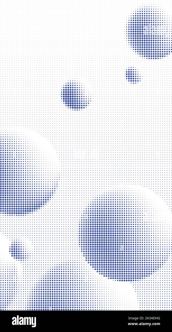 Floating bubbles halftone graphic. Fluid and spheres dot design Stock ...