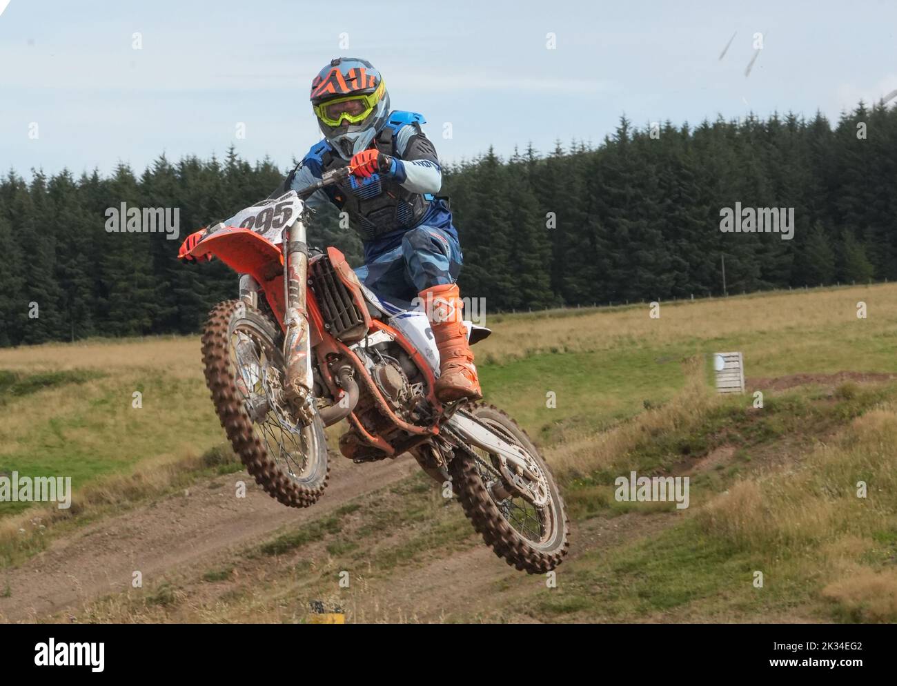 Me riding my Moto x bike during race at Drumclog Stock Photo - Alamy