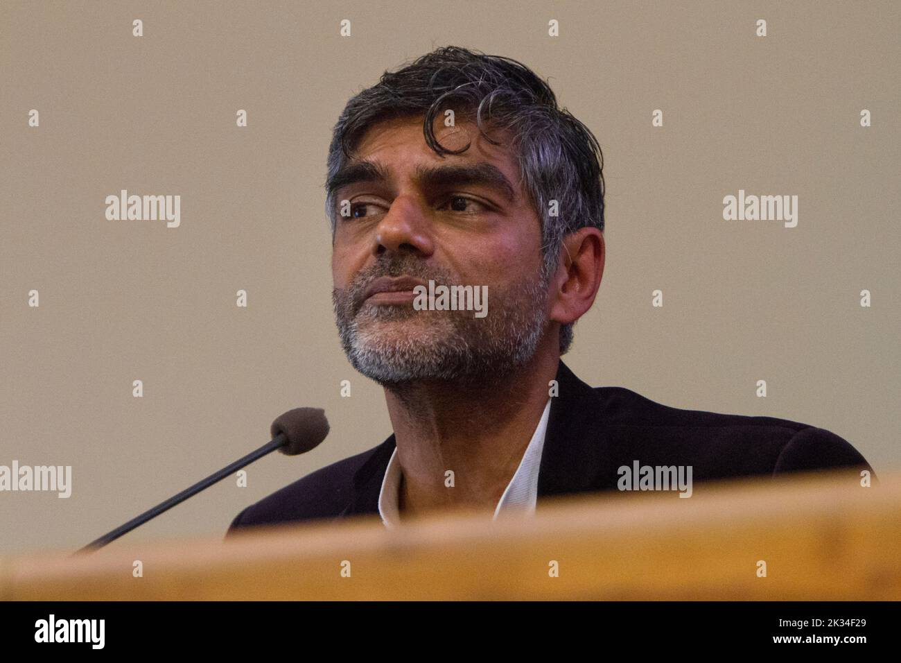 Torino, Italy. 24th September 2022. British Indian academic, journalist ...
