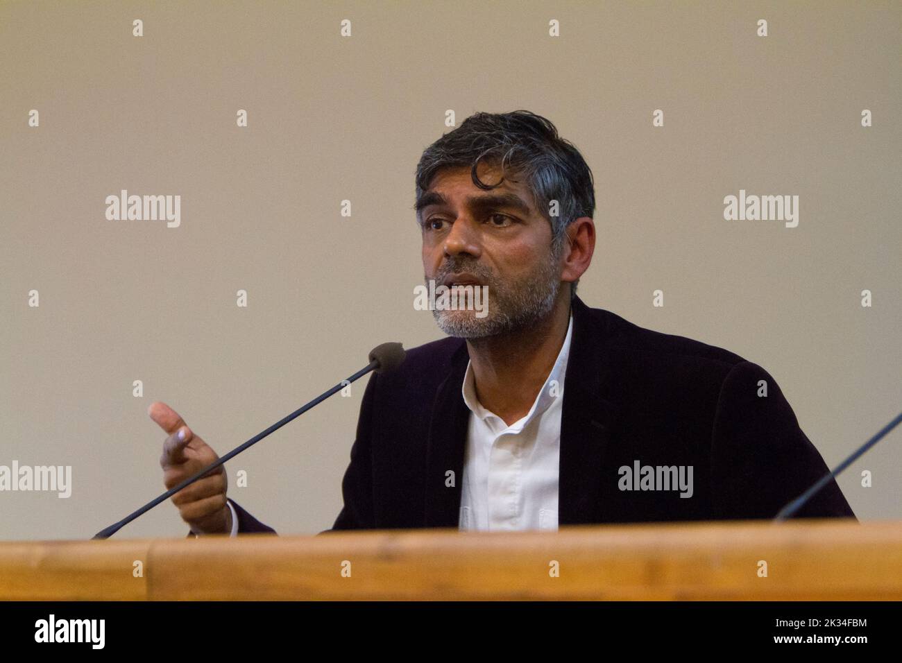 Torino, Italy. 24th September 2022. British Indian academic, journalist ...