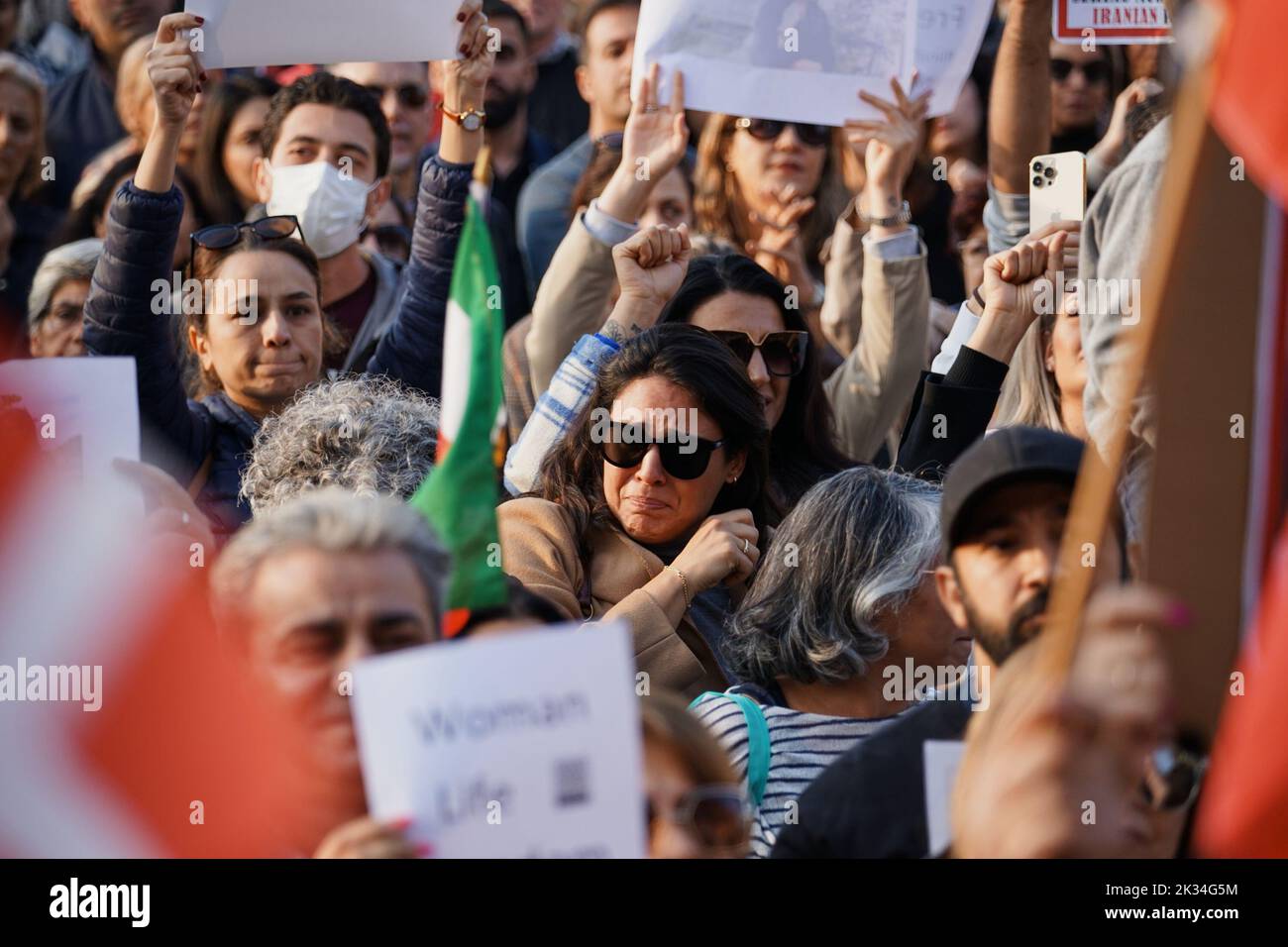 September 24, 2022, Copenhagen, Denmark: Demonstrators in Copenhagen ...