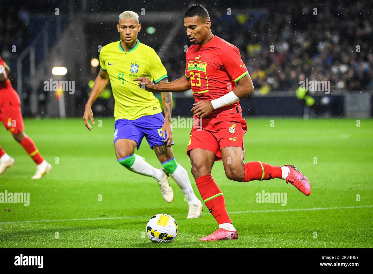 RICHARLISON of Brazil and Alexander DJIKU of Ghana during the ... RICHARLISON of Brazil and Alexander DJIKU of Ghana during the ...