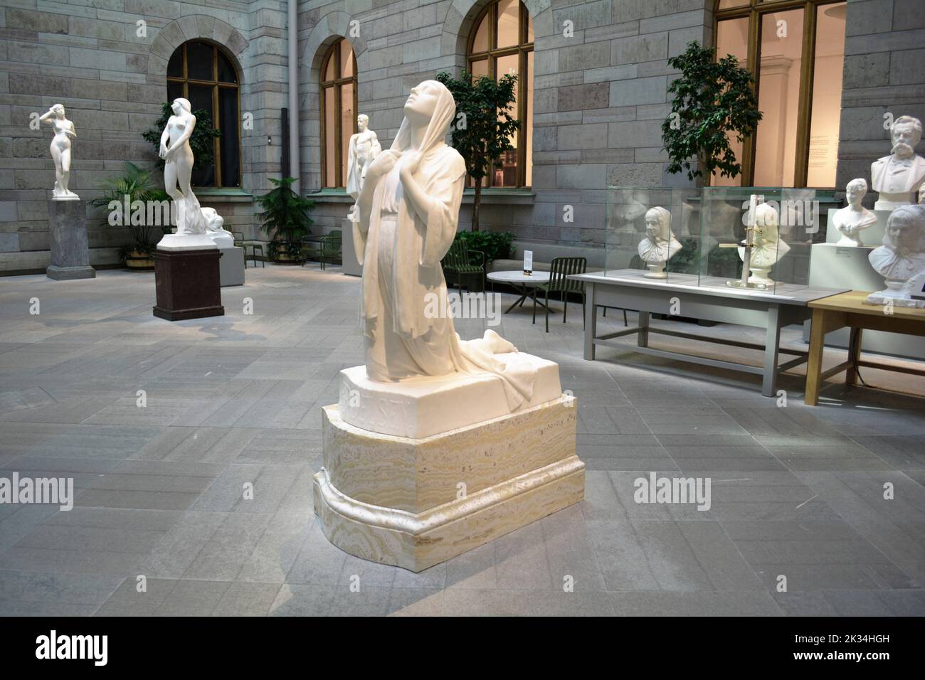 Stockholm, Sweden, September 2022: Various statues displayed at the ...