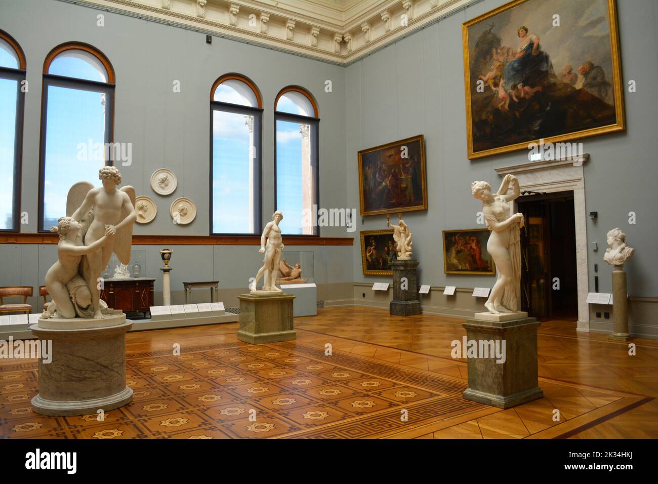 Stockholm, Sweden, September 2022: Various statues displayed at the ...
