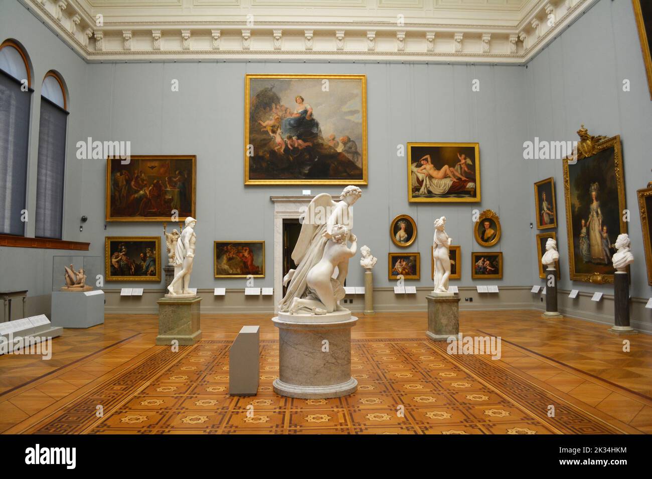 Stockholm, Sweden, September 2022: Various statues displayed at the ...
