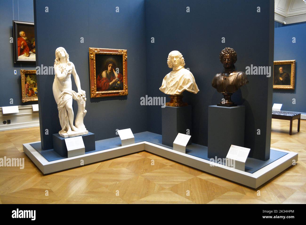 Stockholm, Sweden, September 2022: Various statues displayed at the ...