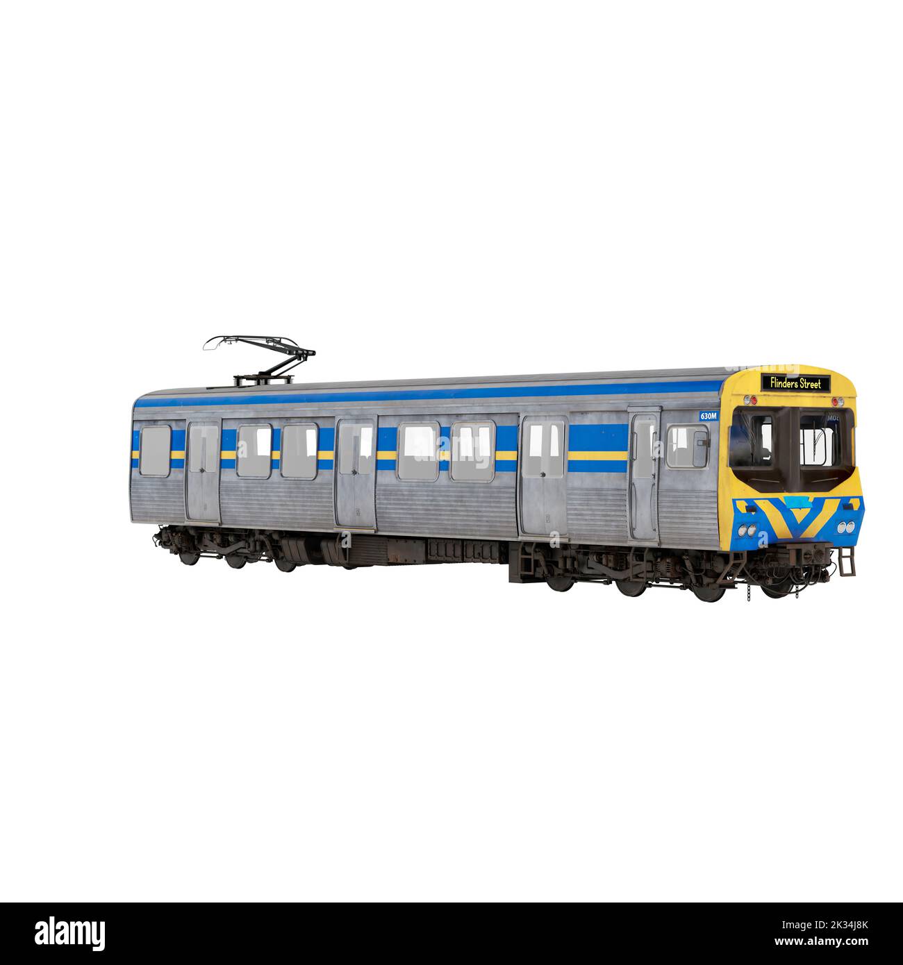 Silver tram Cut Out Stock Images & Pictures - Alamy