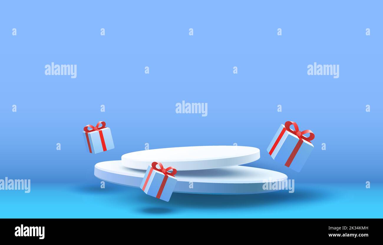 Stage podium gift, Stage Podium Scene with for Award, Decor element ...