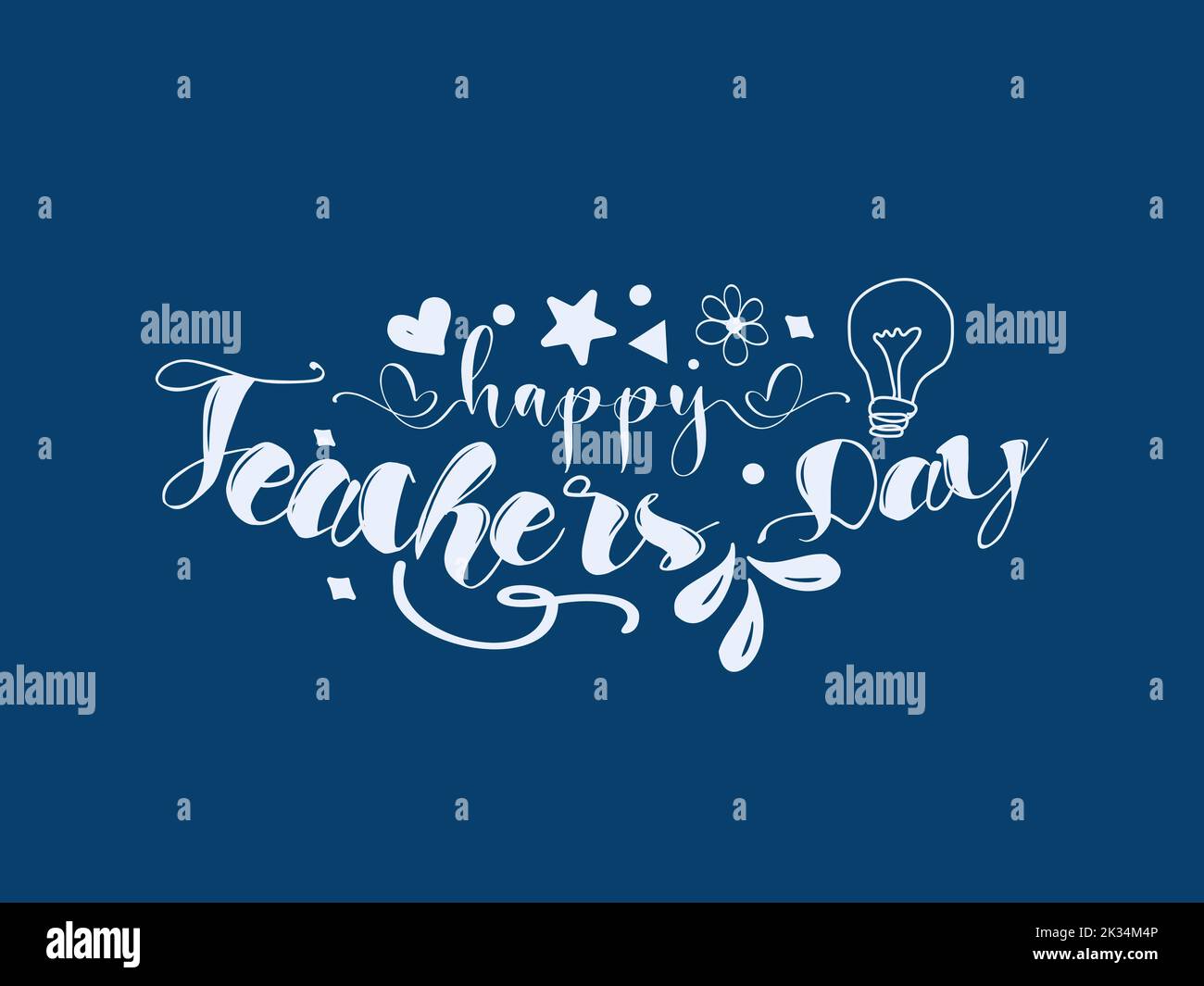 Creative hand lettering vector illustration design concept for happy ...