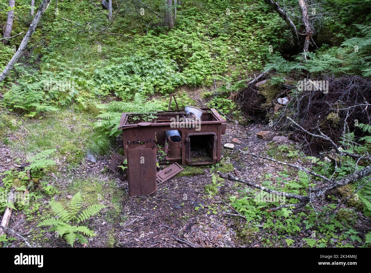 Soksenvika, Norway - July 11, 2022: What remain of the prisoners camp ...