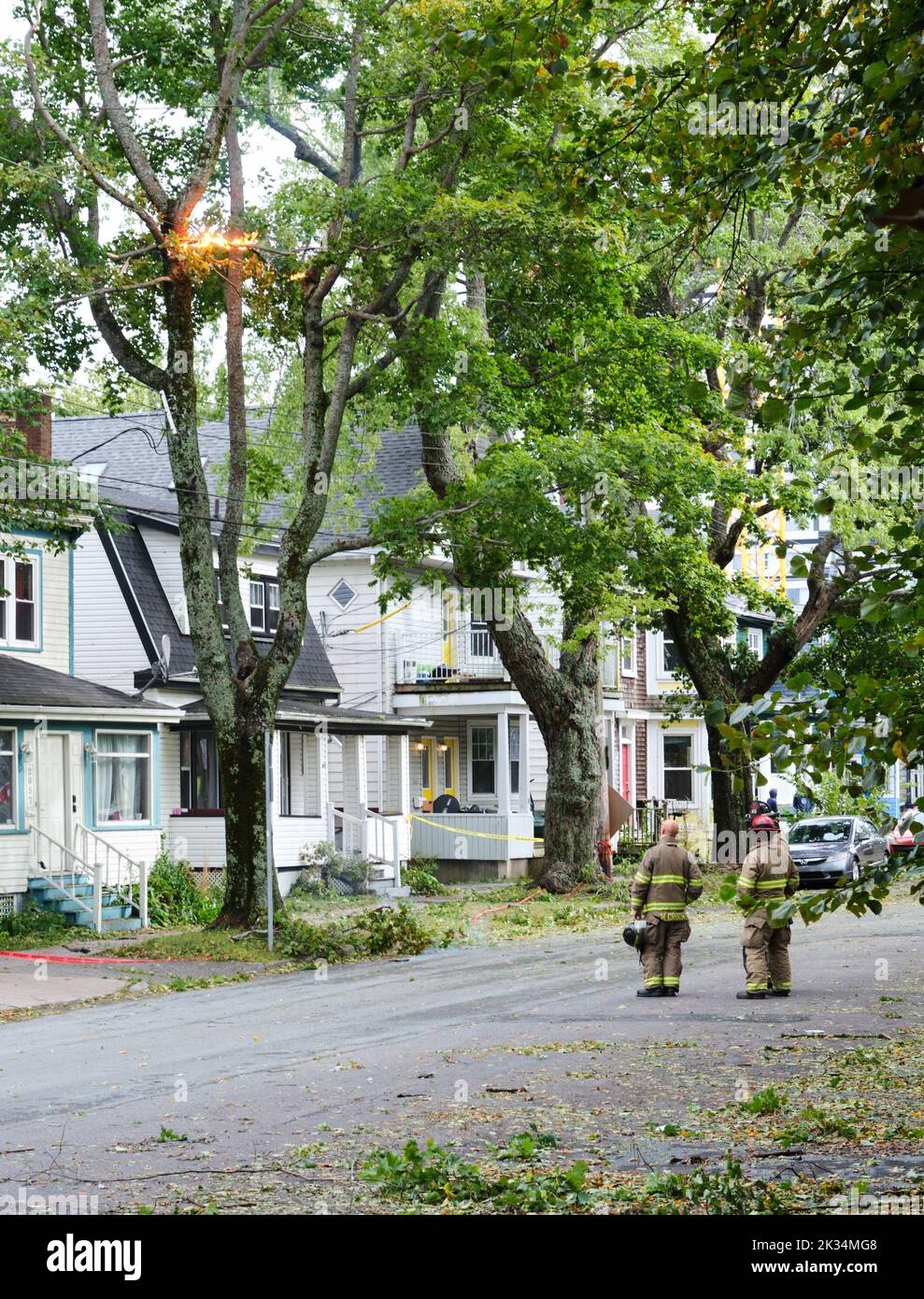 Halifax, Nova Scotia, Canada. September 24th, 2022. Firemen attending ...