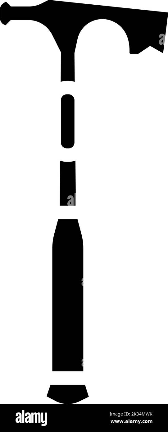 drywall hammer tool glyph icon vector illustration Stock Vector Image ...