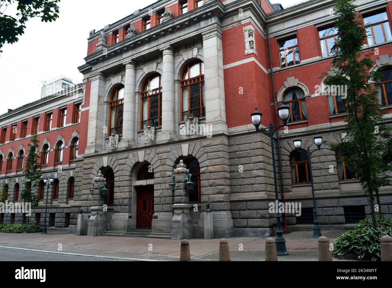 Oslo, Norway, September 2022: Front facade of the Supreme Court of ...