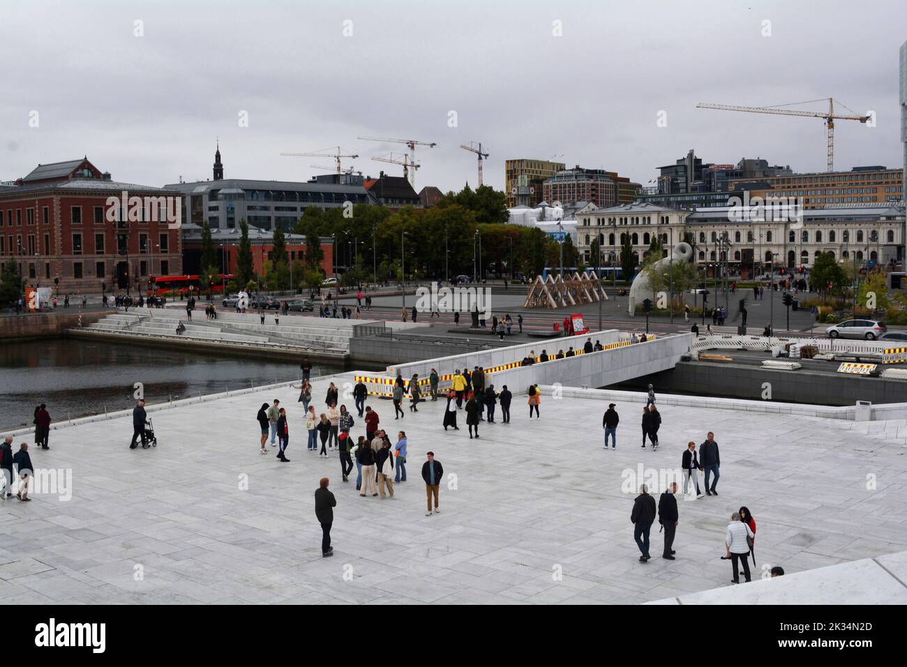Oslo, Norway, September 2022: City view as seen from the modern Oslo ...