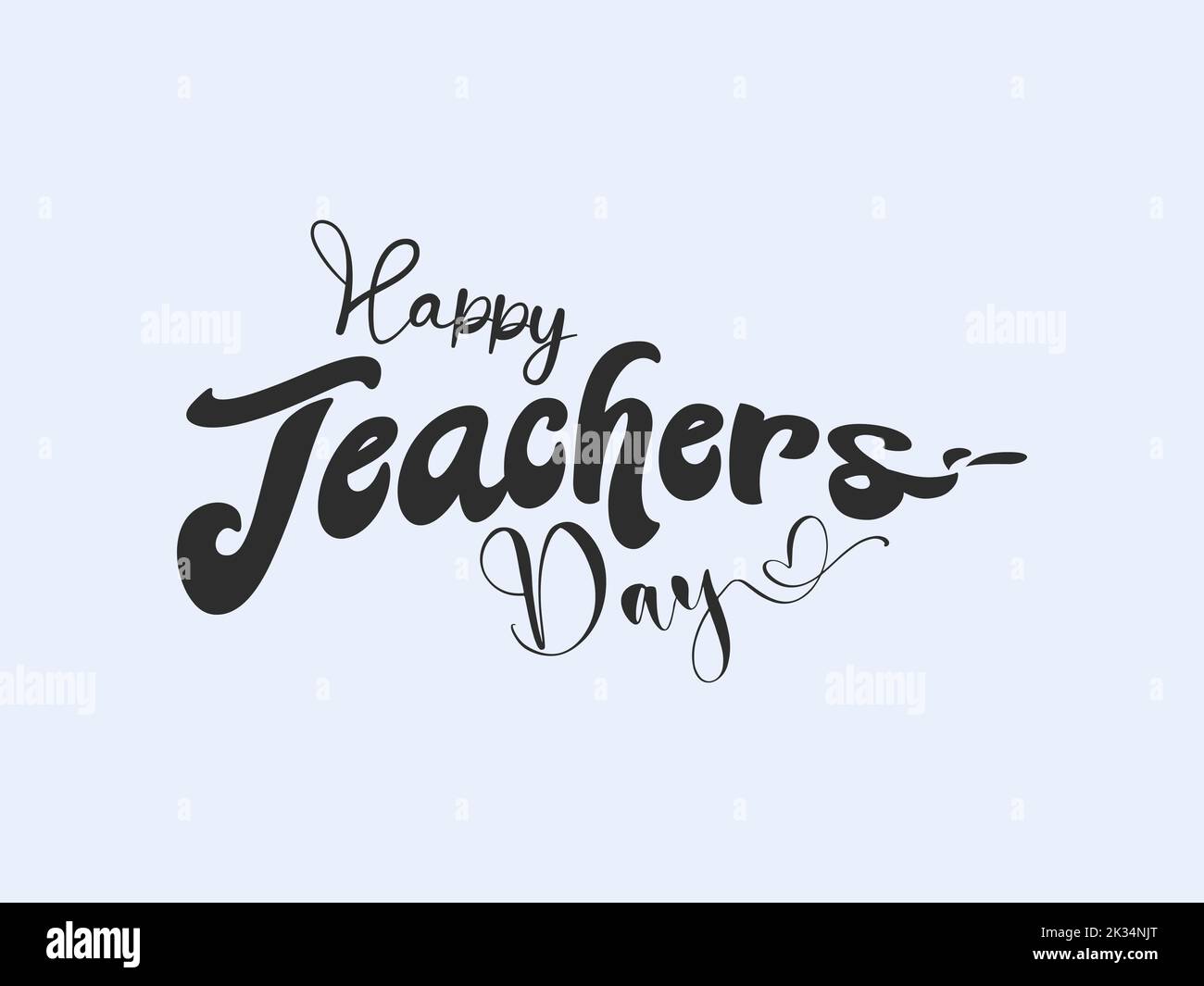 Calligraphy letter design concept of Happy teachers day. celebration ...