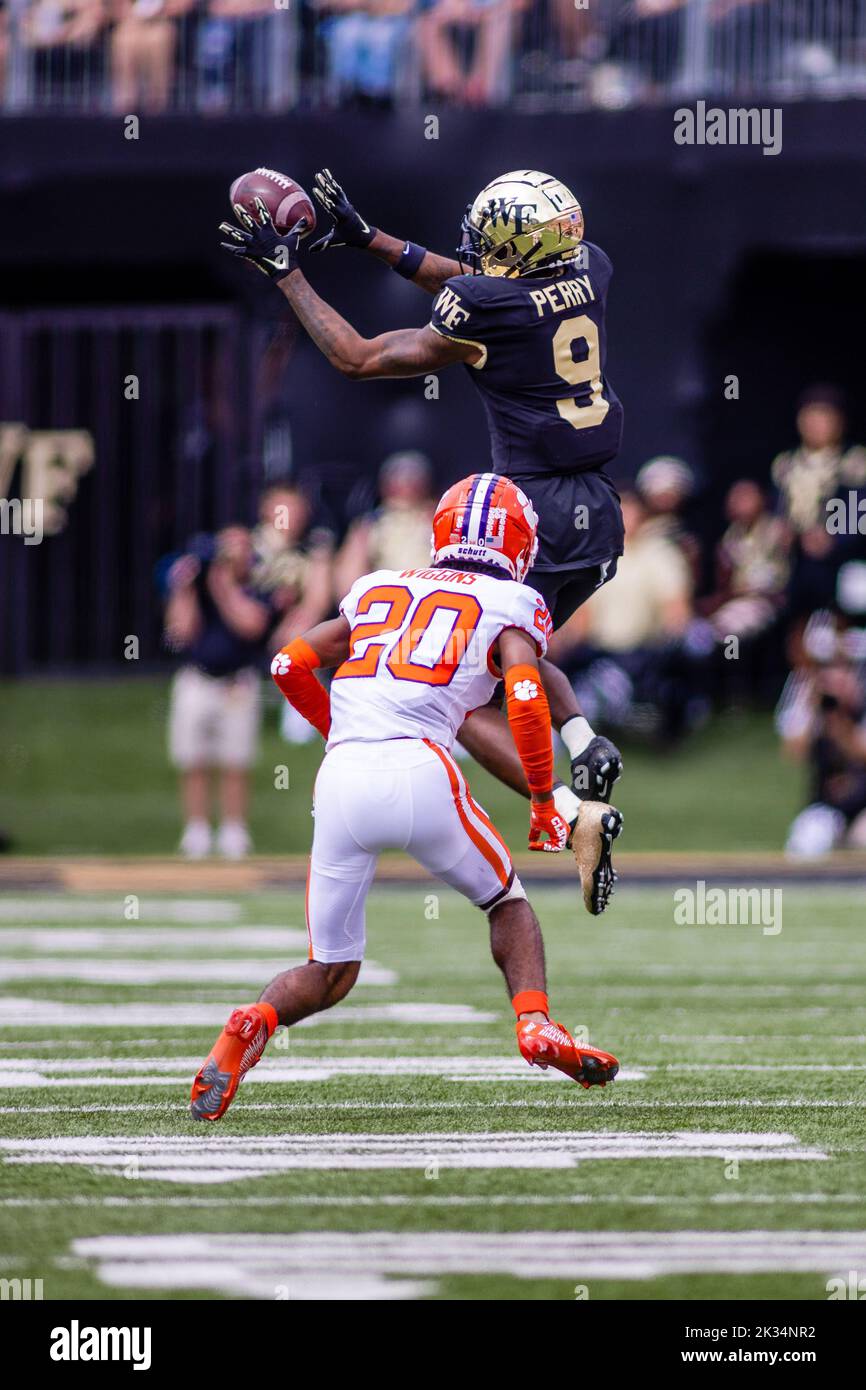 September 24, 2022: Wake Forest Demon Deacons wide receiver A.T. Perry ...