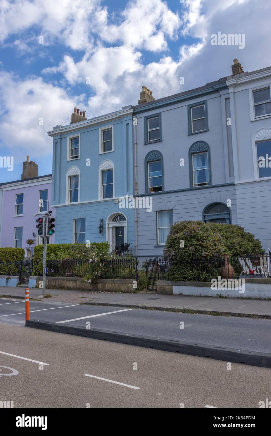 A vertical shot of luxury apartments in Sandycove district in Dublin ...