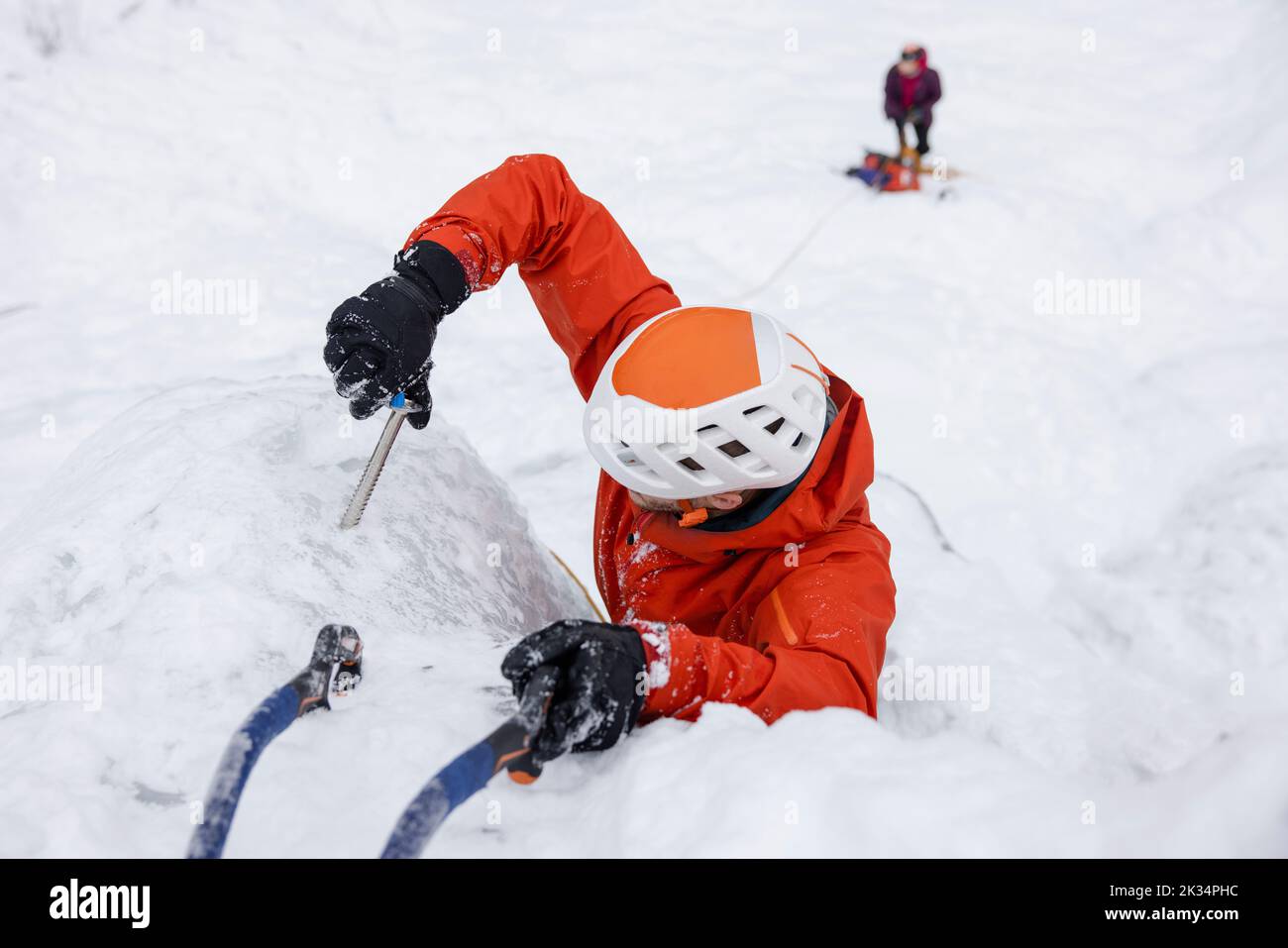 Ice mountain climber hi-res stock photography and images - Alamy