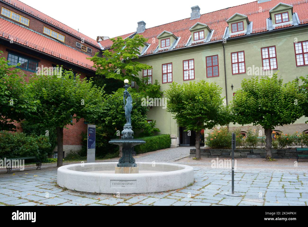 Oslo, Norway, September 2022: Museum buildings at the entrance square ...