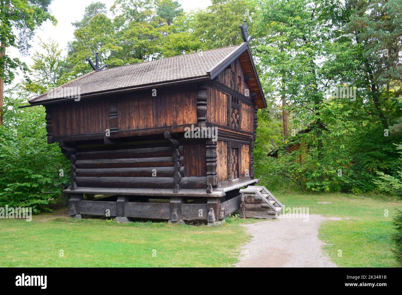Oslo, Norway, September 2022: Storehouse from Berdal exhibited at The ...