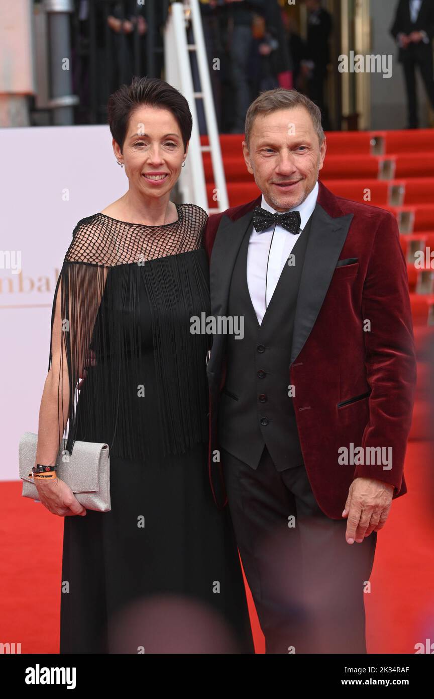 Leipzig, Germany. 24th Sep, 2022. Actor Richy Müller and his wife ...