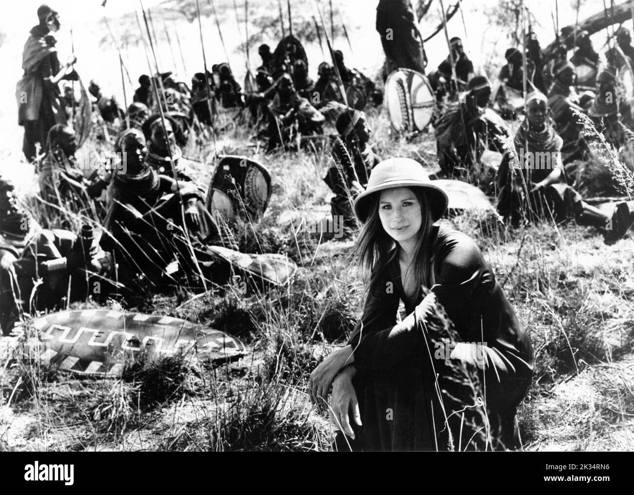 BARBRA STREISAND and African Natives in UP THE SANDBOX 1972 director IRVIN KERSHNER novel Anne ...
