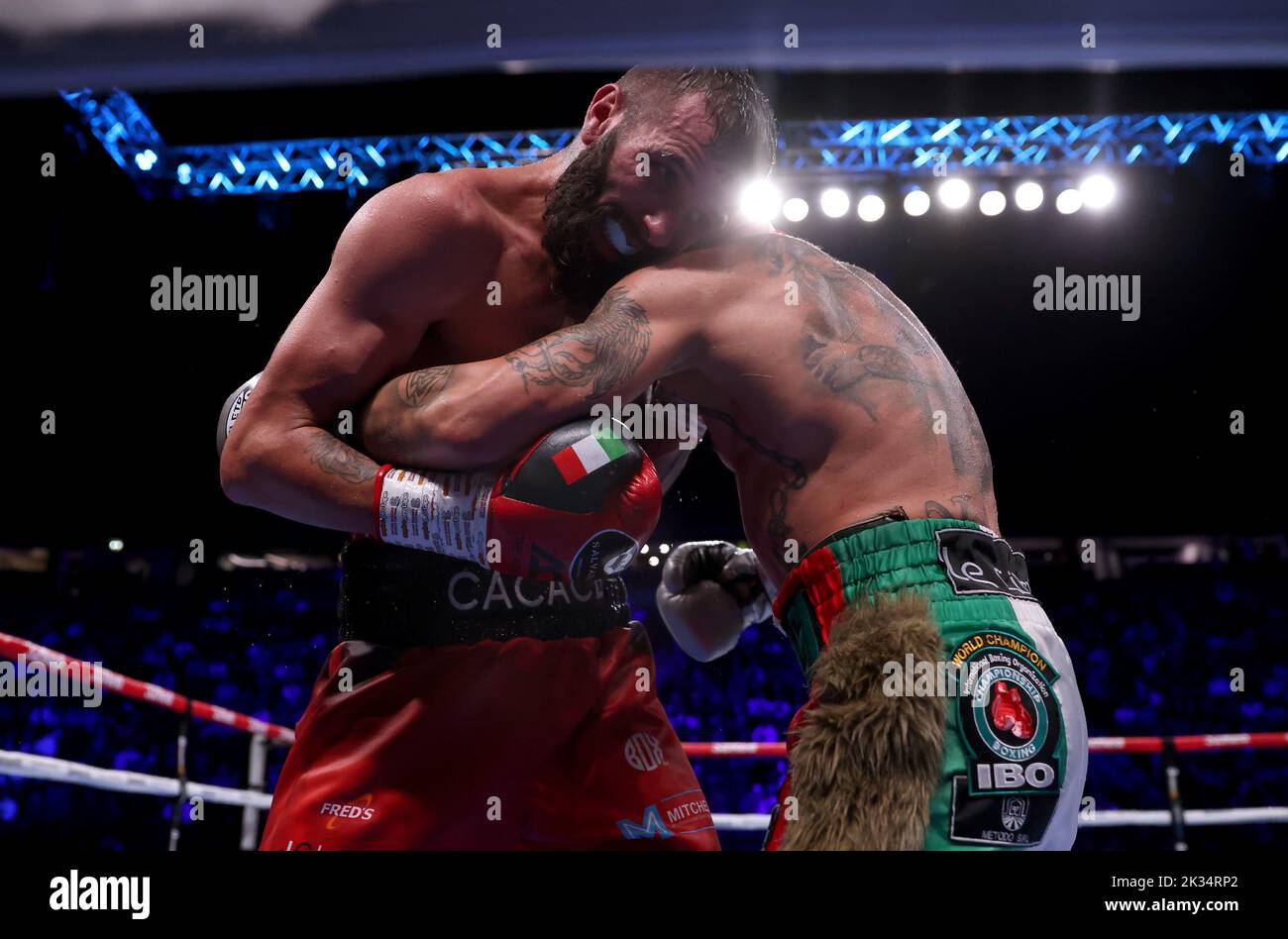 Anthony Cacace (left) in action against Michael Magnesi during their ...