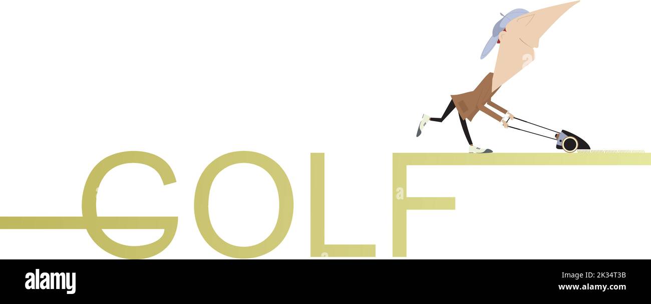 Golf club word Stock Vector Images - Alamy